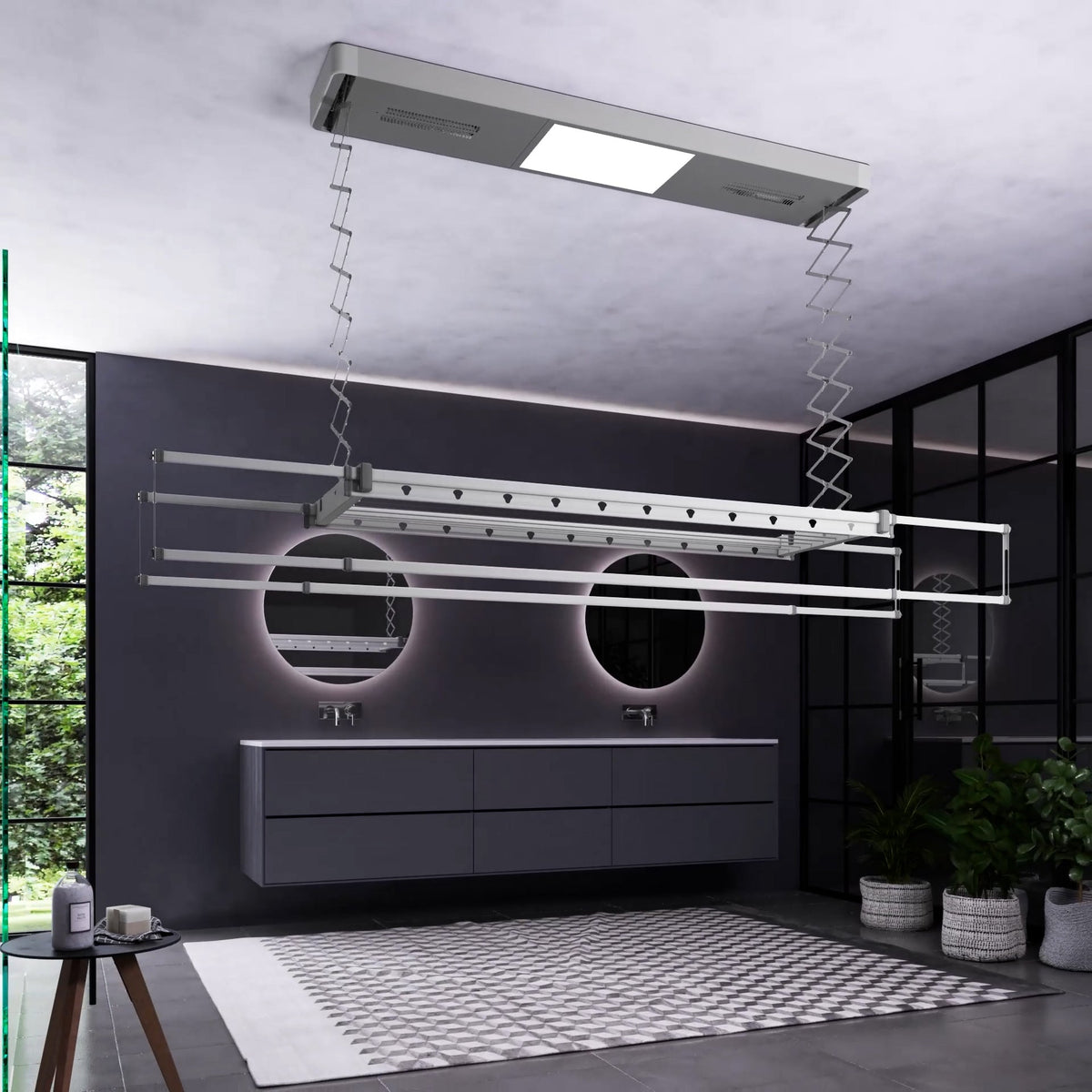 Electric heated clothes airer with remote control | Foxydry Pro