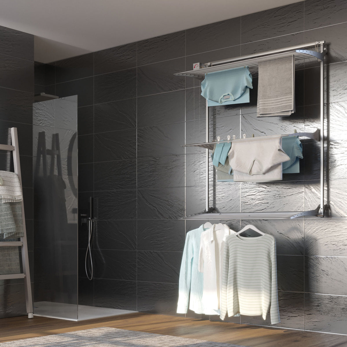Tower Clothes Airer with Foldable Racks | Foxydry Tower