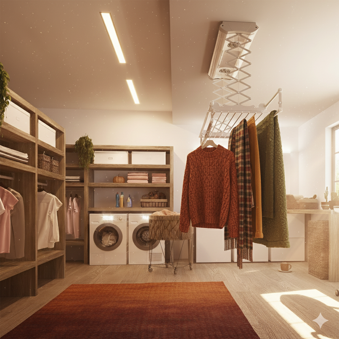 Ceiling Clothes Airers – Space-Saving Drying Racks | Foxydry"
