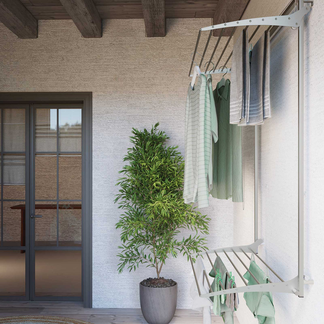 Foldable wall mounted airer | Foxydry Wall Plus